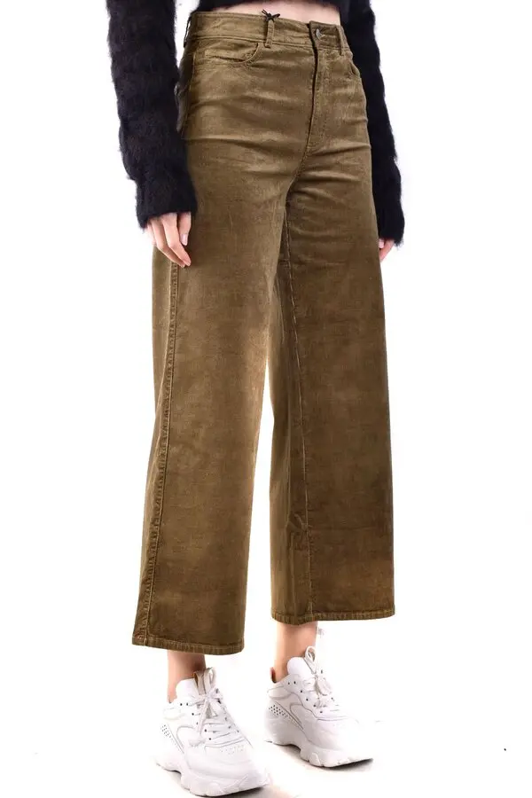 Paige High-waisted Wide-leg Corduroy Pants