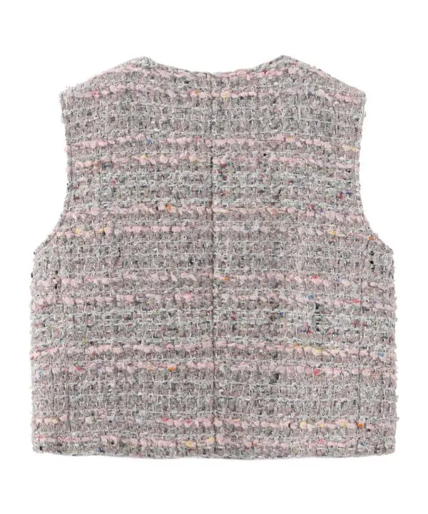 Marissa Chiara Sleeveless V-neck Vest - Pink