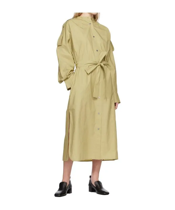 Studio Nicholson Itarsi Poplin Belted Midi Dress