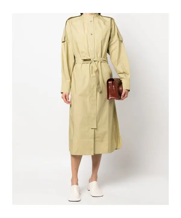 Studio Nicholson Itarsi Poplin Belted Midi Dress