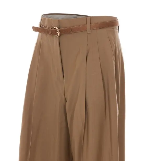 Max Mara Bacio Belted Pleated Trousers