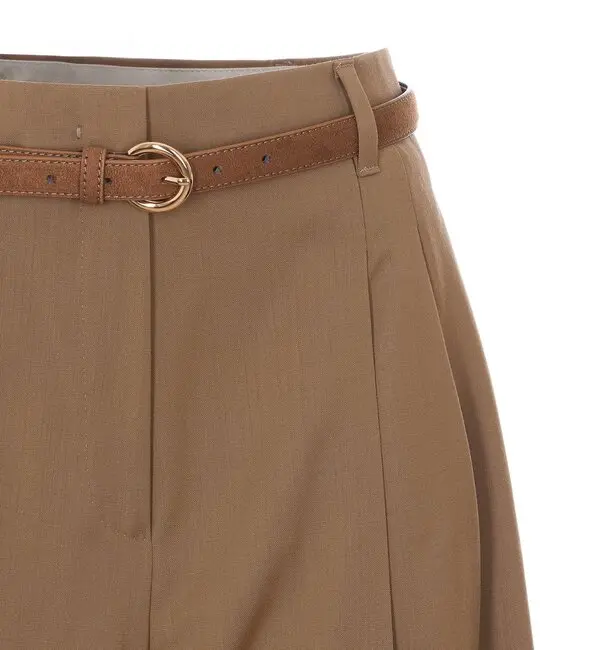 Max Mara Bacio Belted Pleated Trousers