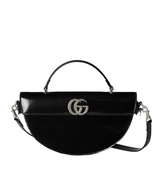 Gucci Small Half-moon Top Handle Bag - Black