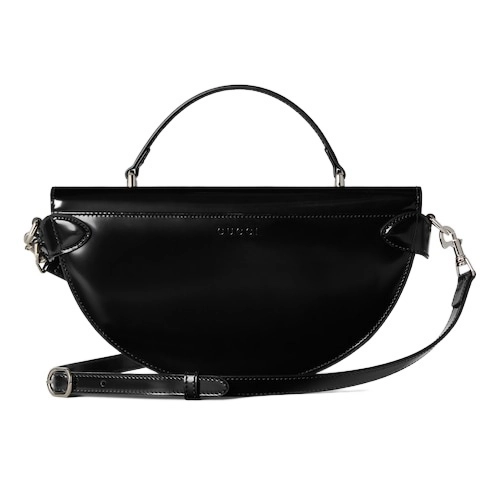 Gucci Small Half-moon Top Handle Bag - Black