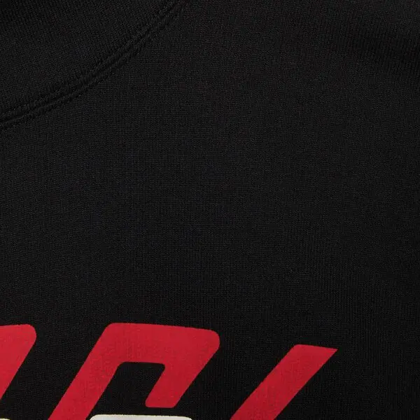 Gucci Logo Mirror Print Hoodie - Black