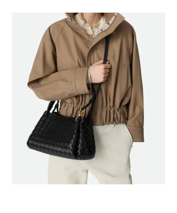 Bottega Veneta Parachute Woven Bag - Black