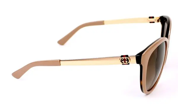Gucci Logo Detail Cat Eye Sunglasses - Brown