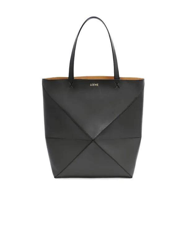 Loewe Puzzle Fold Large Tote Bag - Black