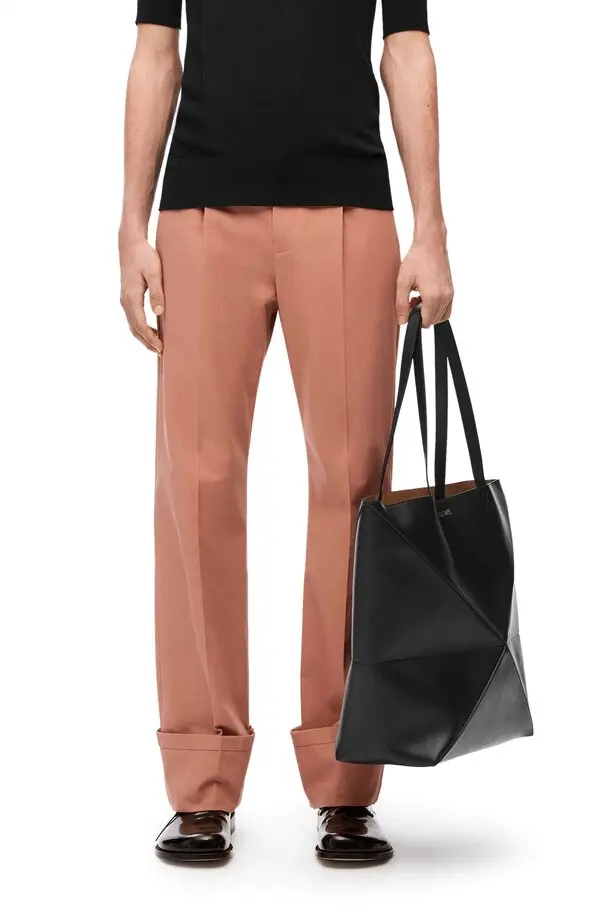 Loewe Puzzle Fold Large Tote Bag - Black