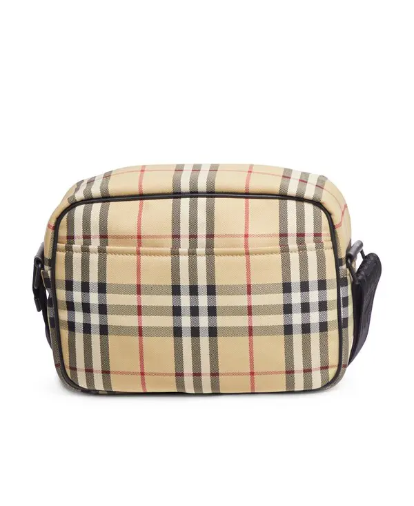 Burberry Checked Zip-up Messenger Bag