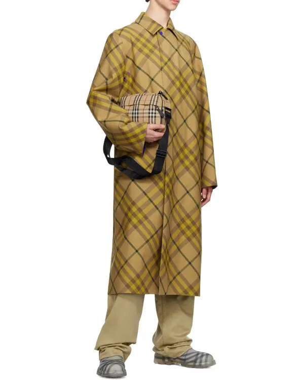 Burberry Checked Zip-up Messenger Bag