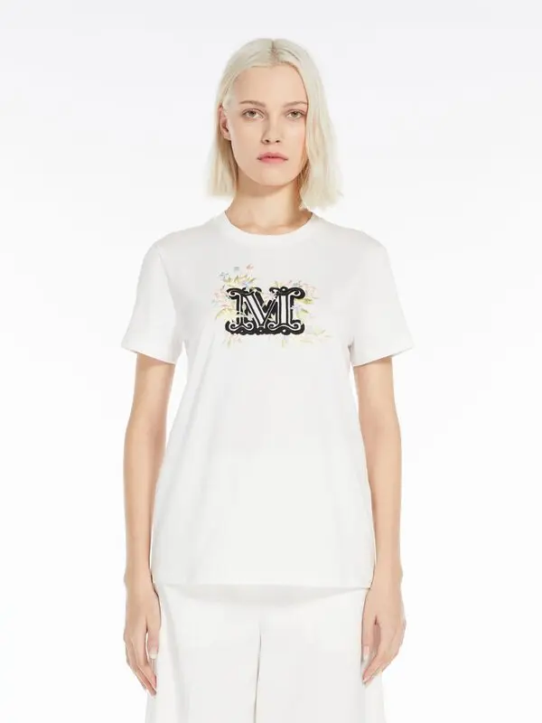Max Mara Embroidered Logo T-shirt