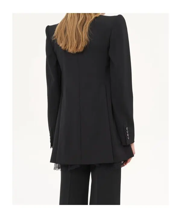 Chloé Double-breasted Tailored Wool Dress
