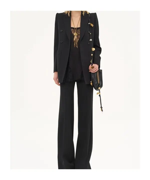 Chloé Double-breasted Tailored Wool Dress