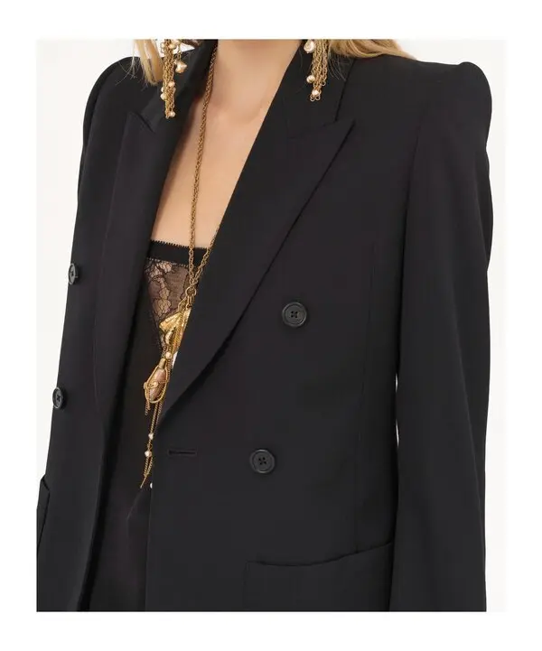 Chloé Double-breasted Tailored Wool Dress