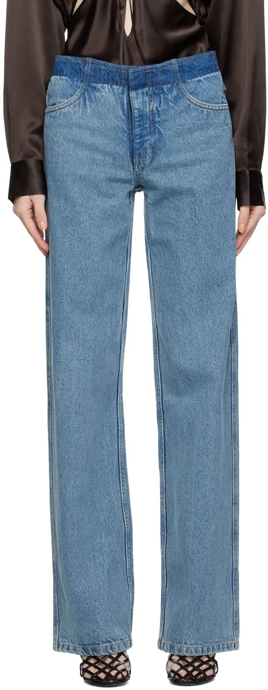 Christopher Esber Deconstructed Denim Jeans - Indigo
