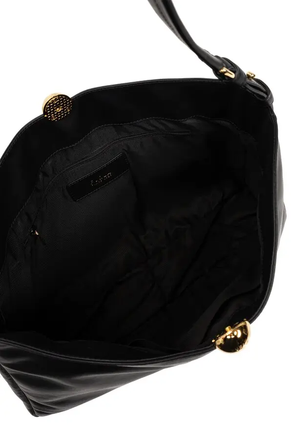 Furla Logo Shoulder Bag - Black