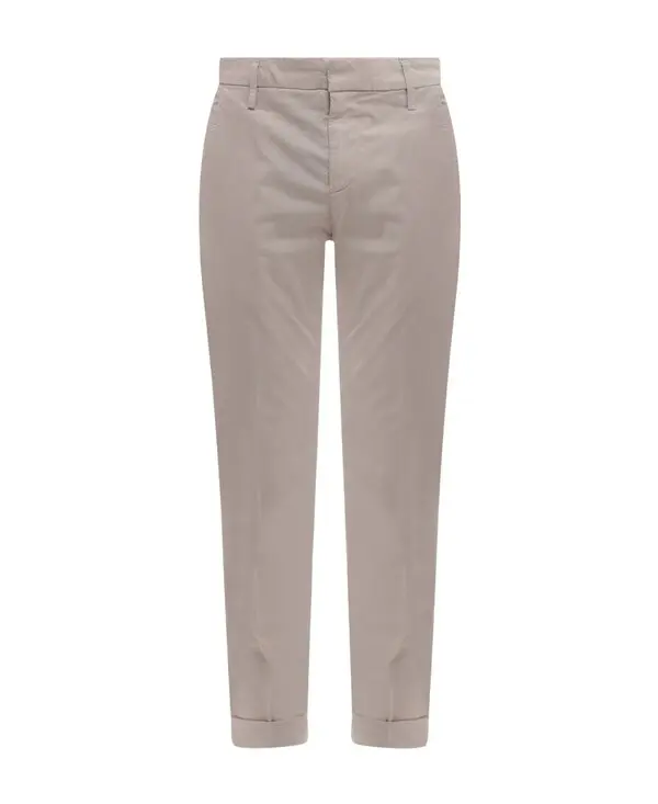 DONDUP Regular Fit Stretched Trousers - Gray