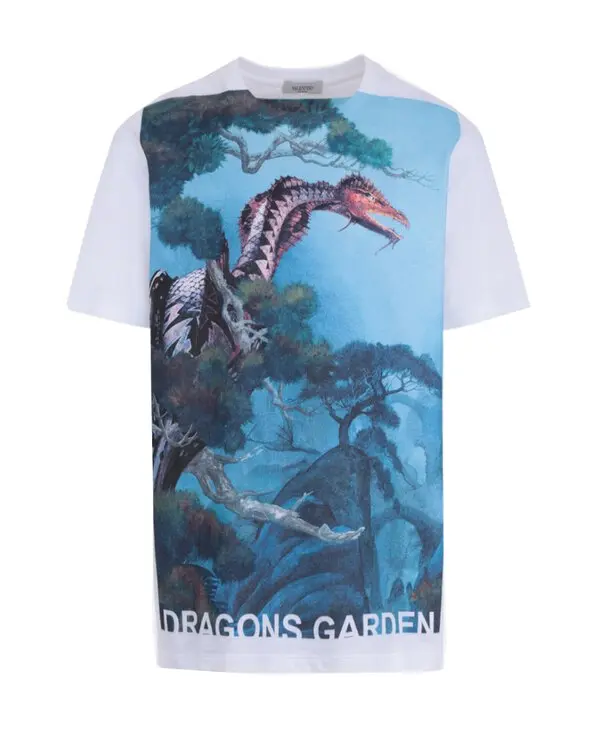 Valentino Garavani Dragons Garden Print T-shirt