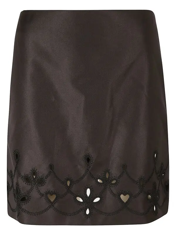 Chloé Embroidered A-line Mini Skirt