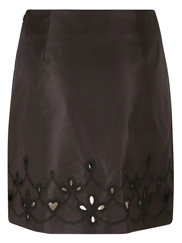 Chloé Embroidered A-line Mini Skirt