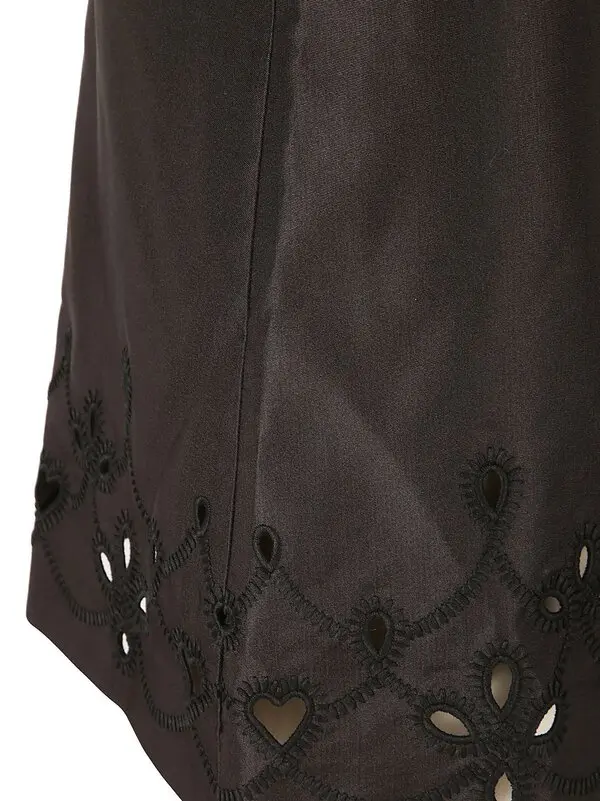 Chloé Embroidered A-line Mini Skirt