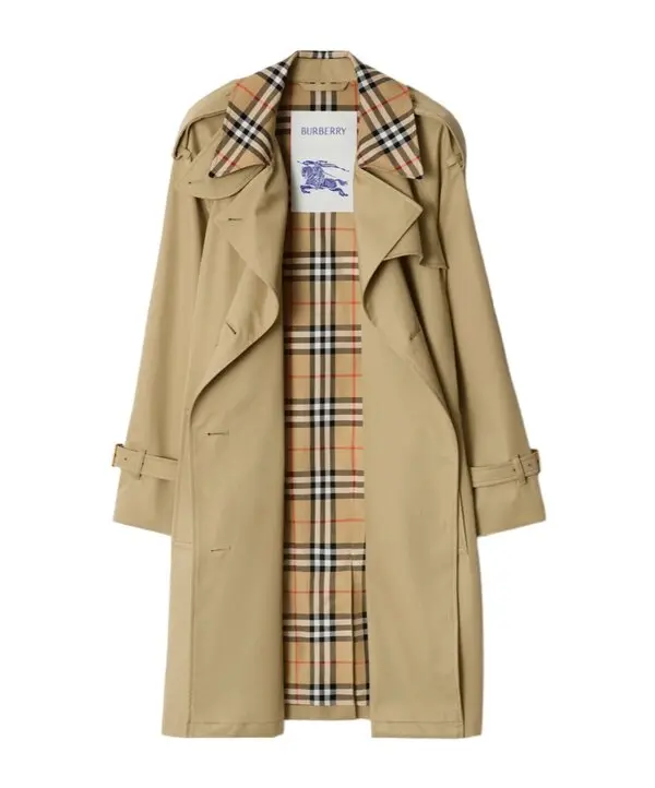 Burberry Double Breasted Belted Trench Coat