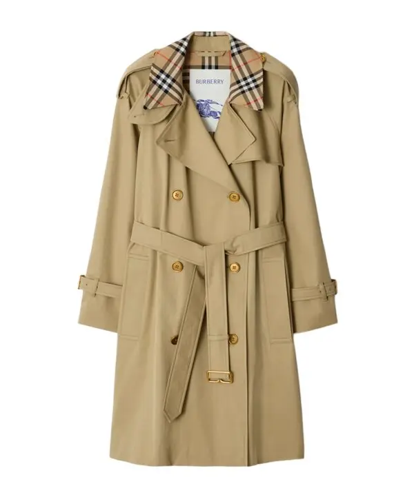Burberry Double Breasted Belted Trench Coat - Hamper