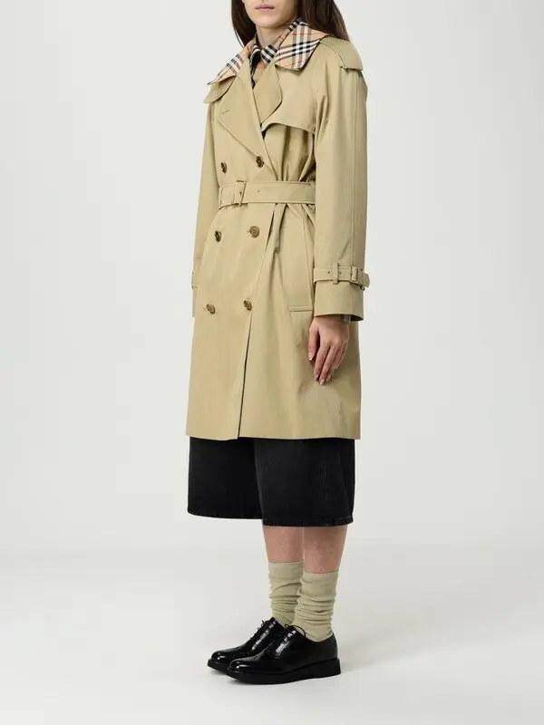 Burberry Double Breasted Belted Trench Coat