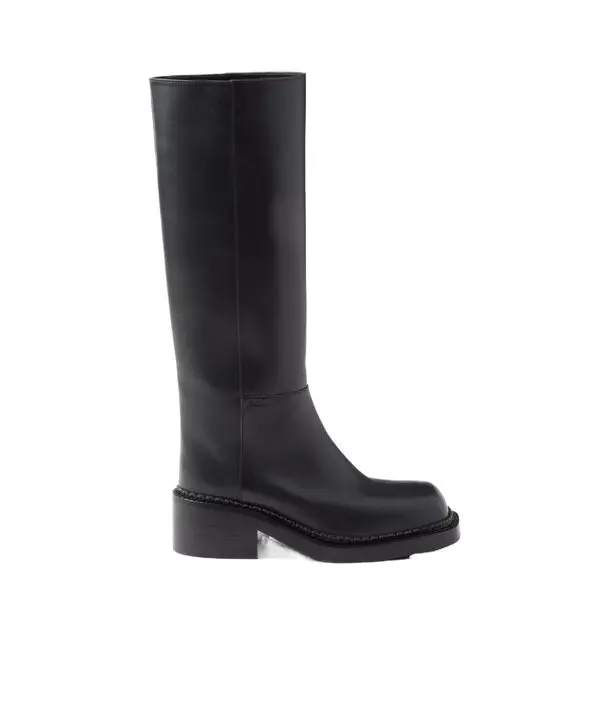 Prada Square-toe Knee-high Boots