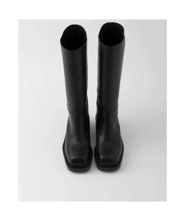 Prada Square-toe Knee-high Boots