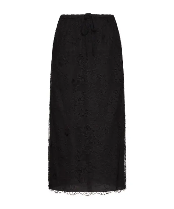 Valentino Garavani Lace Midi Skirt