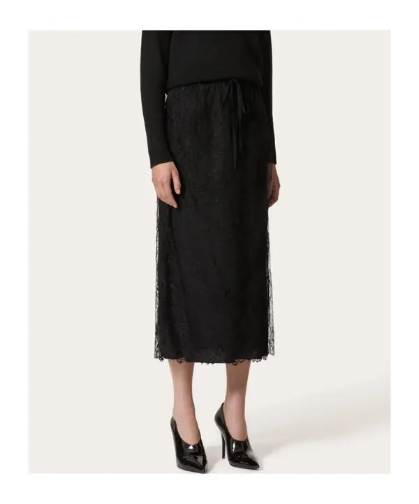 Valentino Garavani Lace Midi Skirt
