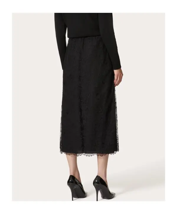 Valentino Garavani Lace Midi Skirt