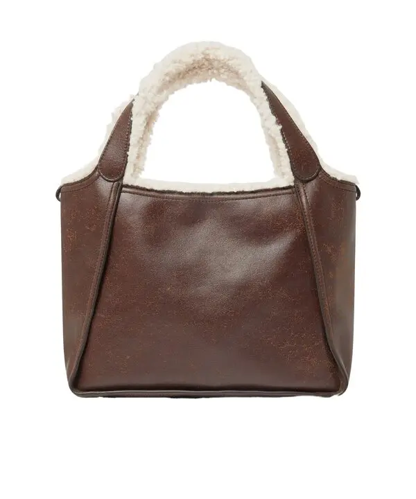 Stella McCartney Logo Crossbody Tote Bag - Espresso