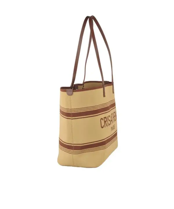 CRISATHENA Large Double Handle Shoulder Bag