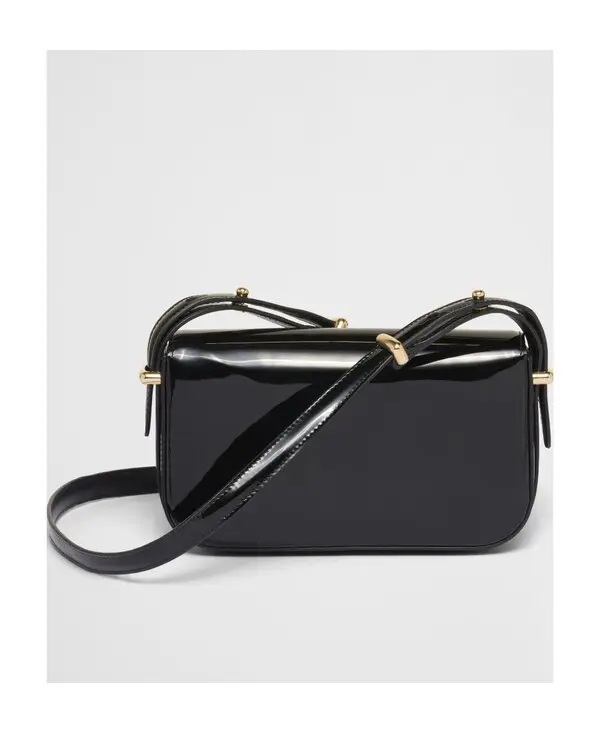 Prada Logo-plaque Foldover Top Shoulder Bag