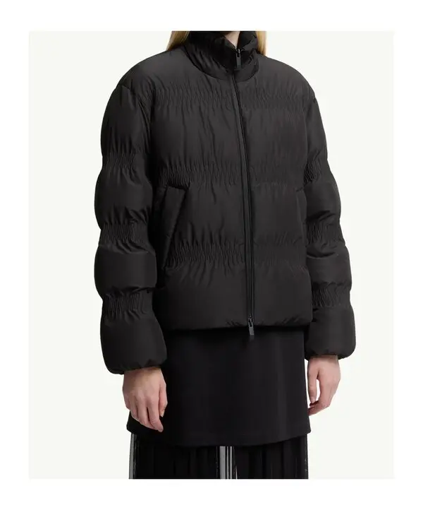 Moncler Ravignan Gather-quilted Short Down Jacket