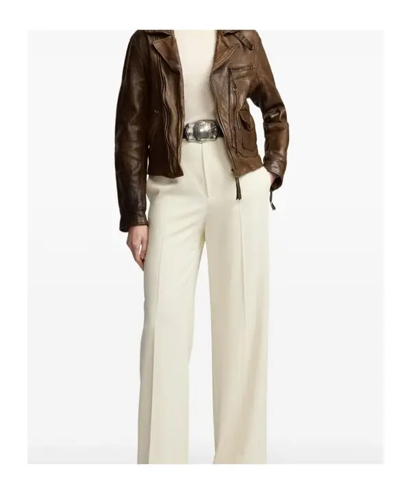 Ralph Lauren Studded Leather Moto Jacket