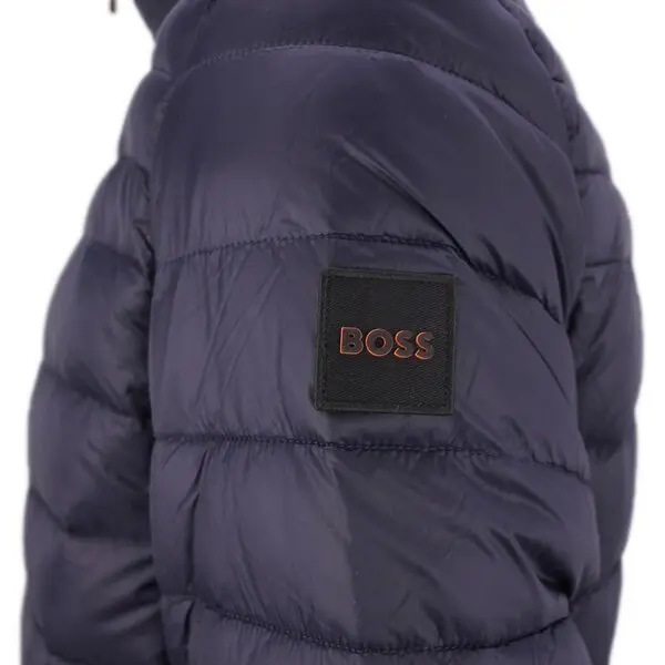 Hugo Boss Quilted Jacket With Stand Collar
