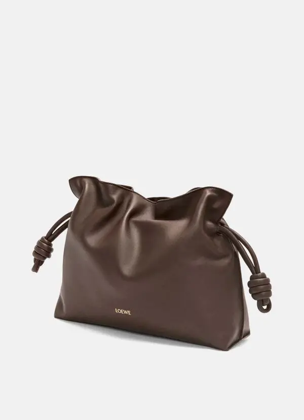 Loewe Medium Flamenco Clutch Bag - Brown