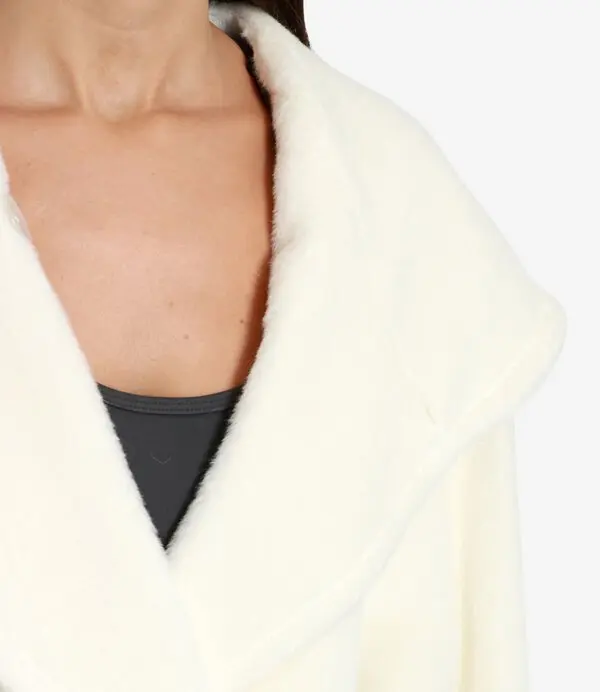 Tagliatore Hooded Waist Coat - White