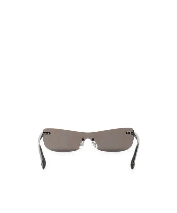 Jacquemus Logo-engraved Rimless Sunglasses - Nude