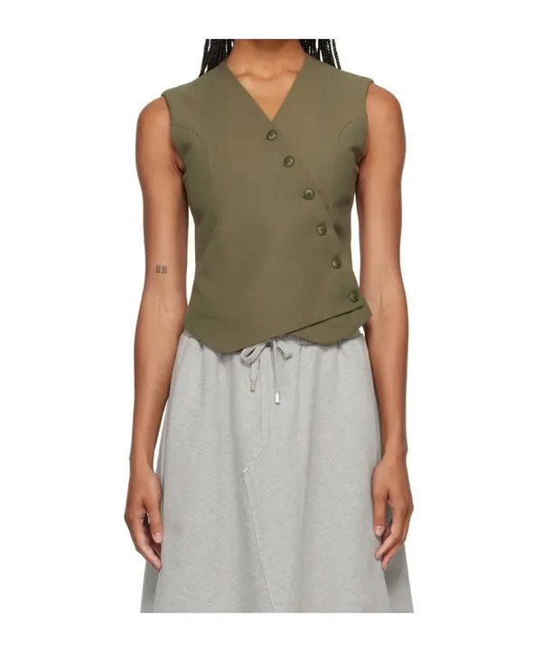 THE FRANKIE SHOP Sleeveless Button-fastening Top