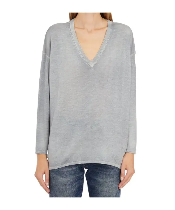 Avant Toi Long Sleeve V-neck Sweater