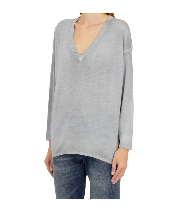 Avant Toi Long Sleeve V-neck Sweater