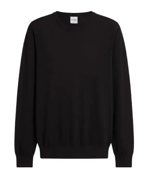 Aspesi Crew Neck Sweatshirt - Black