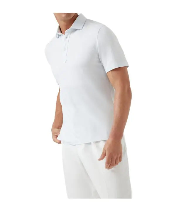 Brunello Cucinelli Casual Style Polo Shirt - Sky-blue