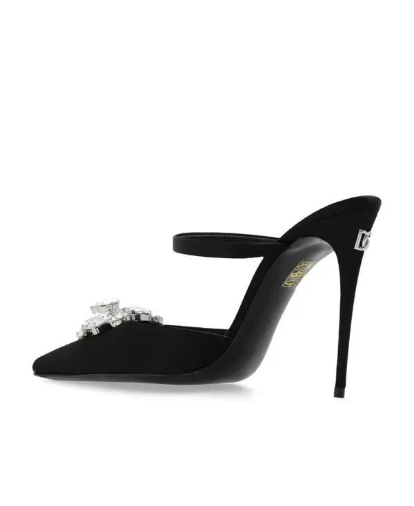 Dolce & Gabbana Embellished Pointed Toe Stiletto Mules