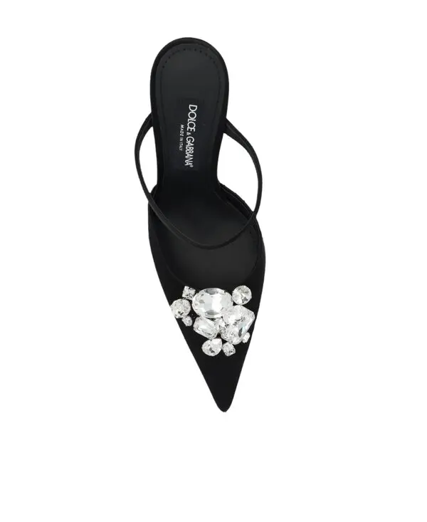 Dolce & Gabbana Embellished Pointed Toe Stiletto Mules
